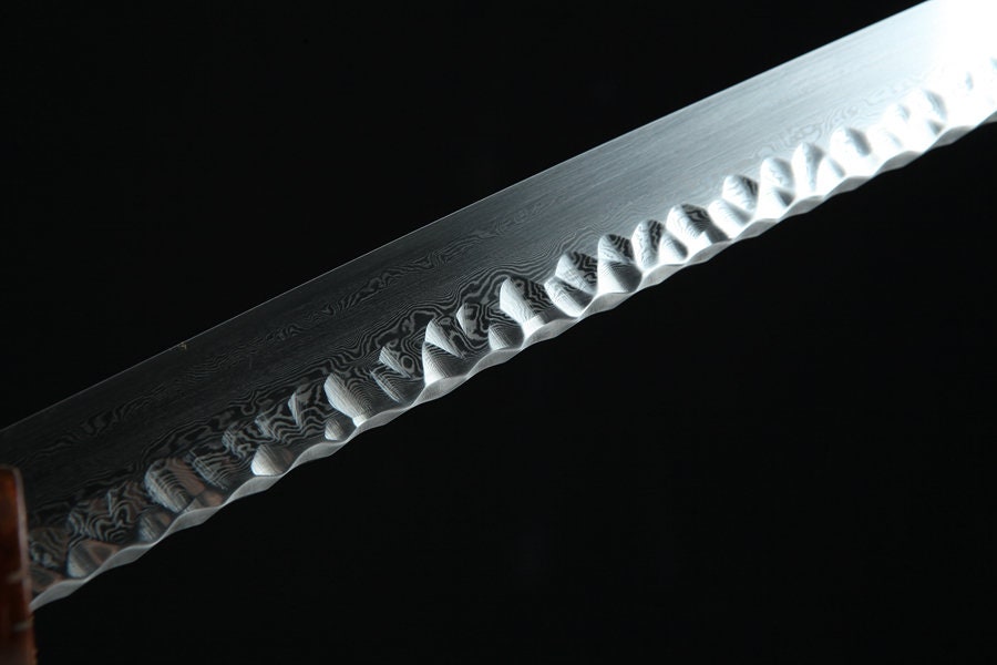 Handcrafted Katana Japanese Samurai Sword With Damascus Folded Steel ...