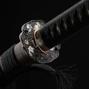 Handcrafted Katana Japanese Samurai Sword With Damascus Folded Clay ...