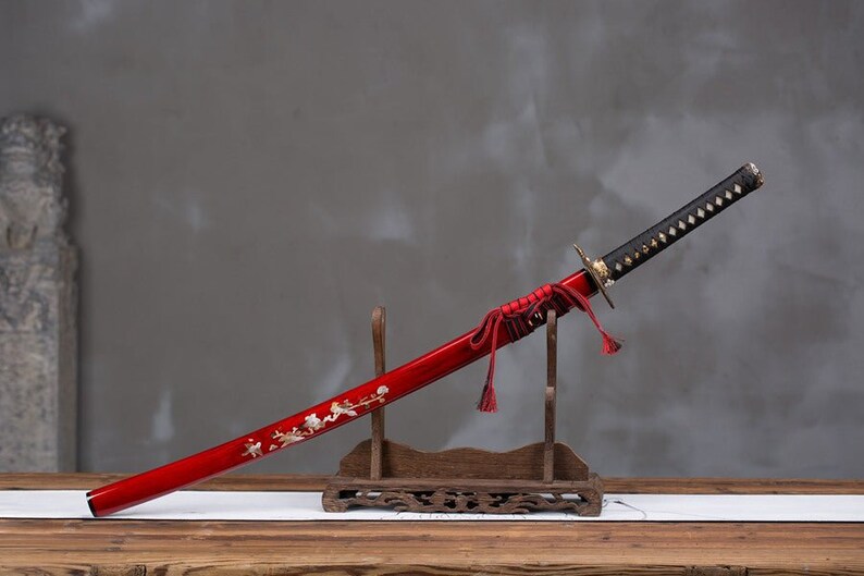 Collectable Katana Japanese Samurai Sword With Gomai Clay Tempered ...