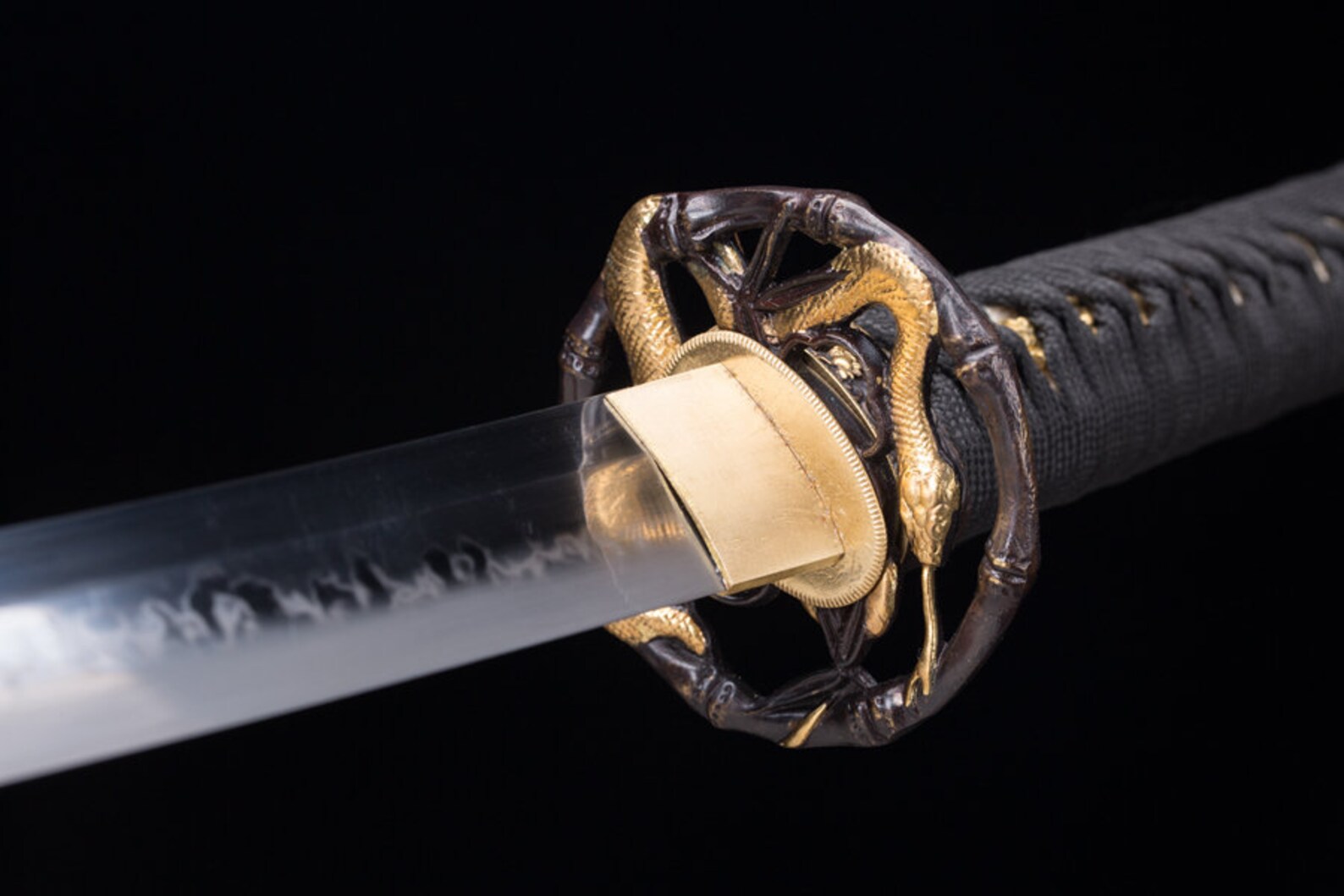 Handcrafted Katana Japanese Samurai Sword With T10 Clay Tempered Steel ...