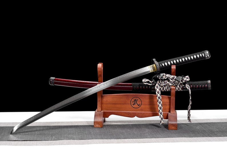 Handcrafted Tachi Japanese Samurai Sword With T10 Clay Tempered Steel ...