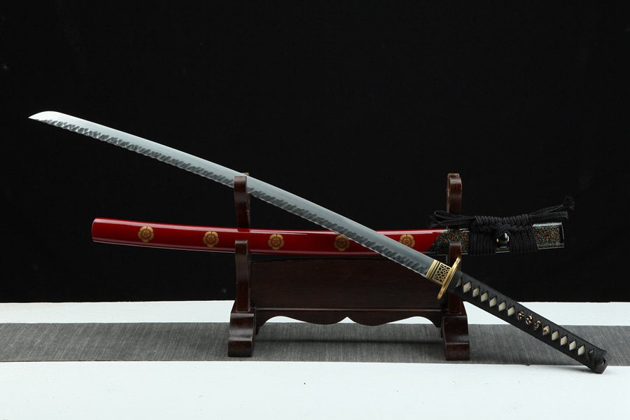 Handcrafted Katana Japanese Samurai Sword With Damascus Folded Steel ...