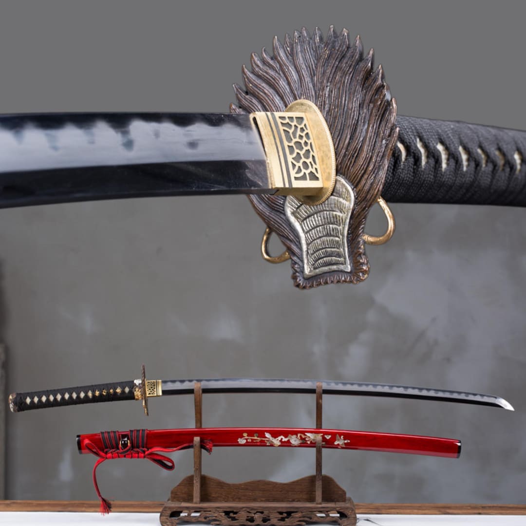 Collectable Katana Japanese Samurai Sword With Gomai Clay Tempered ...