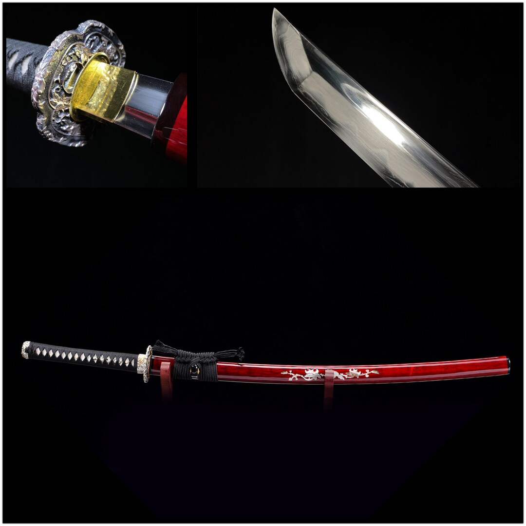 Collectable Katana Gomai Steel Clay Tempered Blade Japanese Samurai ...