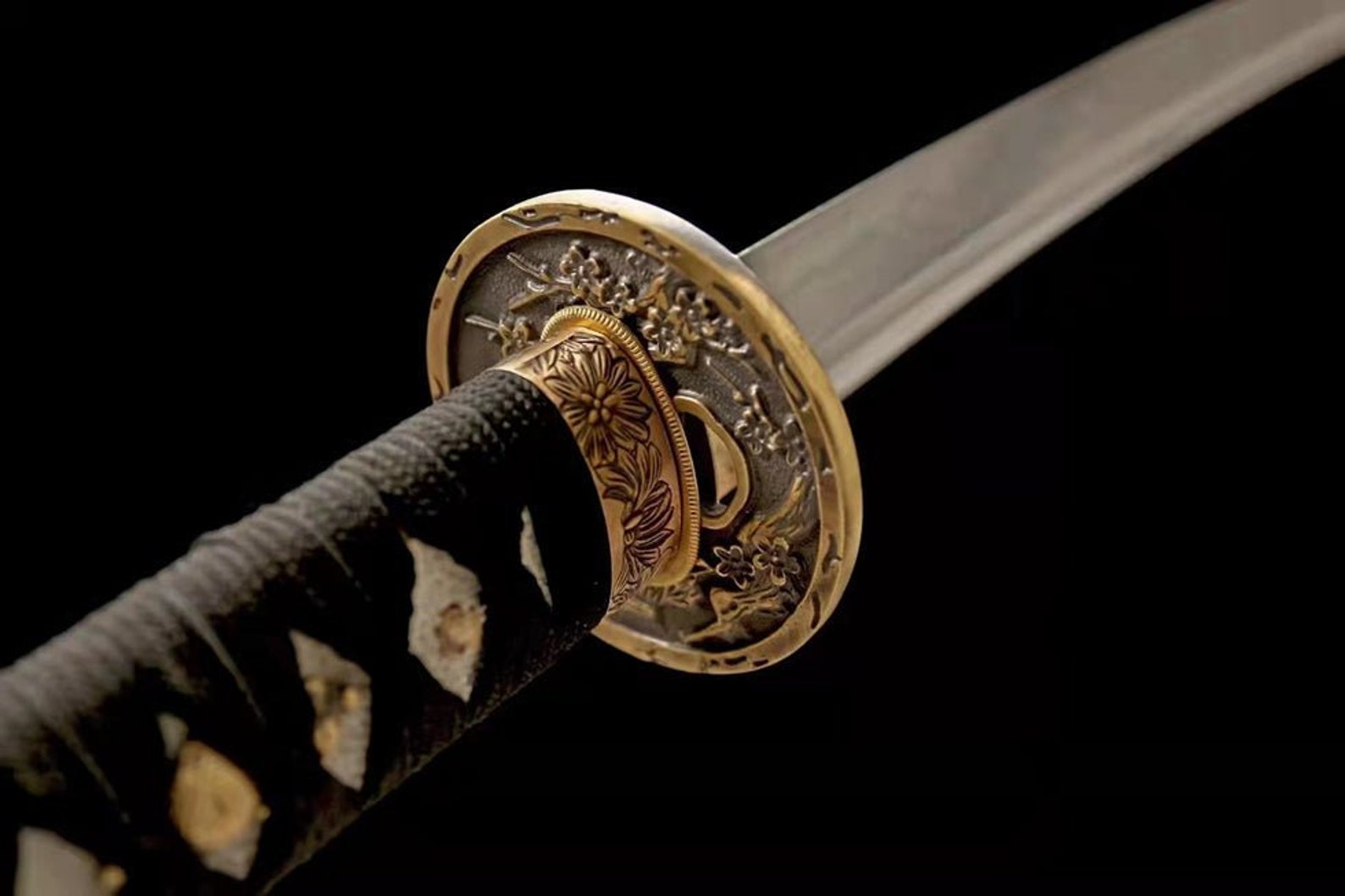 Handcrafted Katana Japanese Samurai Sword With T10 Carbon Clay Tempered ...