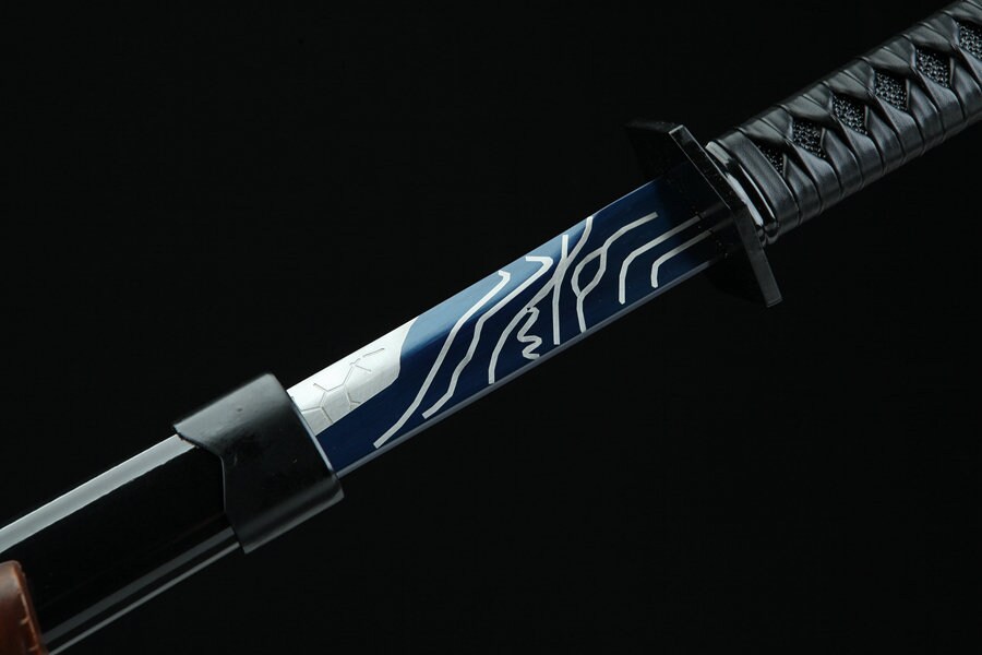 Handmade Straight Sword High Manganese Steel Blade Heng Dao Japanese ...