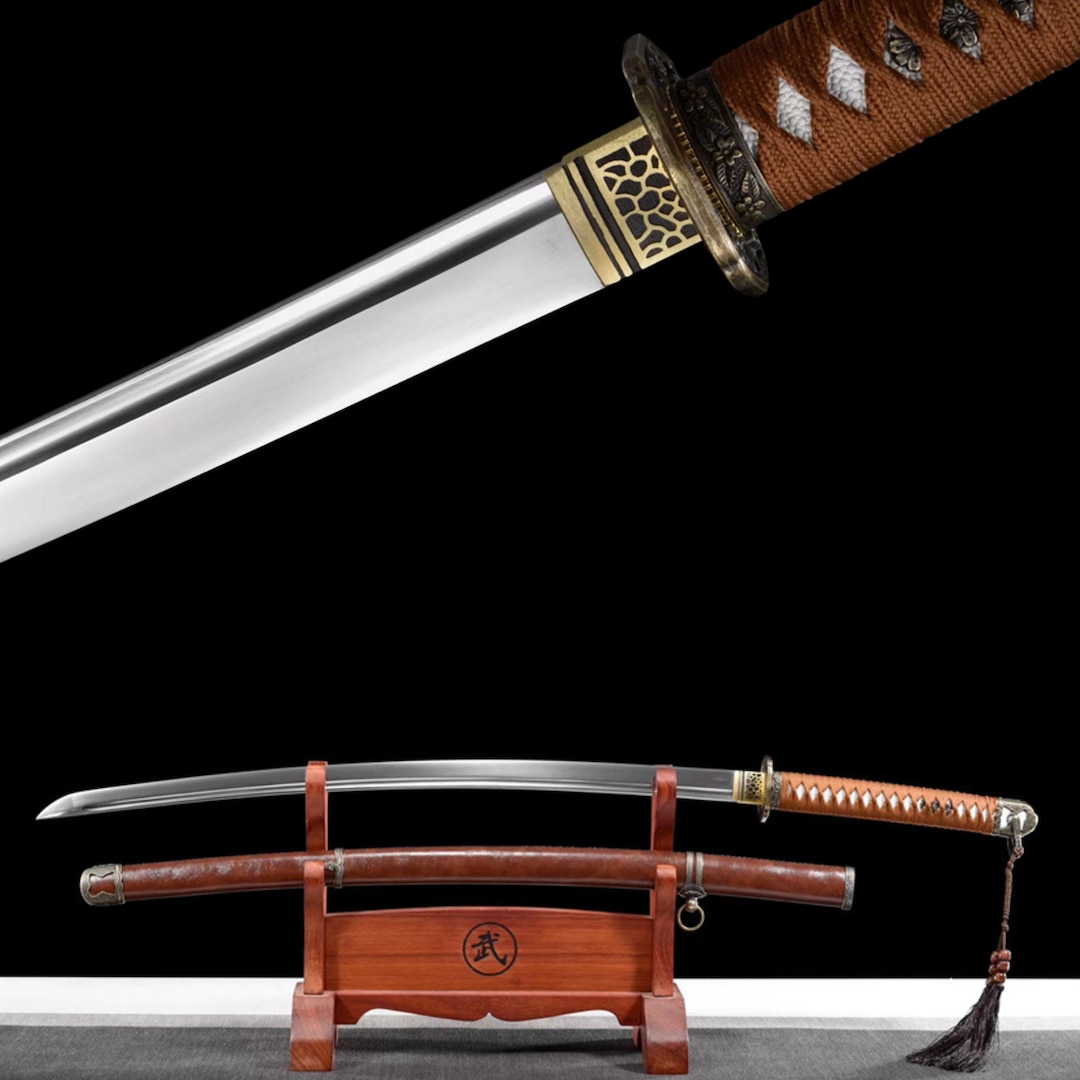 Handcrafted Katana Japanese Samurai Sword With Carbon Steel WW2 Type 98 ...