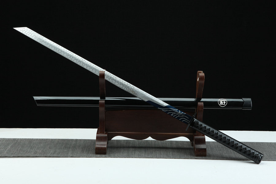Handmade Straight Sword High Manganese Steel Japanese Chokutō Sword ...