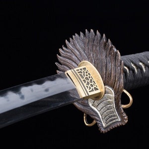 Collectable Katana Japanese Samurai Sword With Gomai Clay Tempered ...