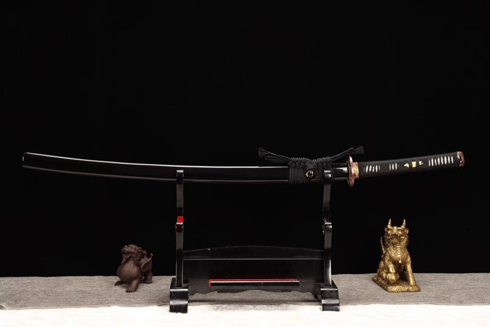 Handcrafted Katana Japanese Samurai Sword With T10 Clay Tempered Steel ...