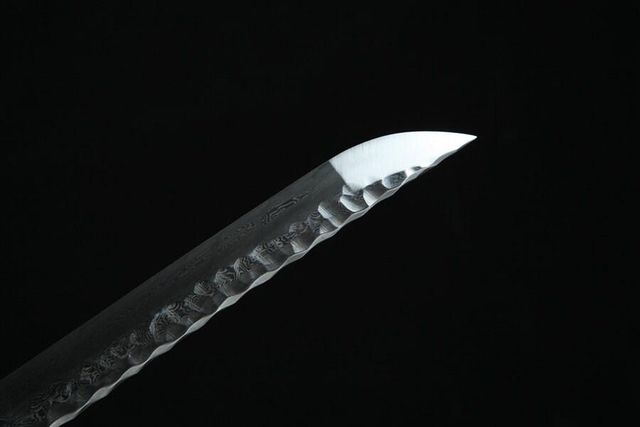 Handcrafted Katana Japanese Samurai Sword With Damascus Folded Steel ...