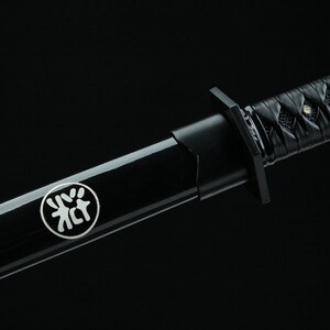 Handmade Straight Sword High Manganese Steel Japanese Chokutō Sword ...