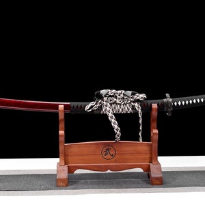 Handcrafted Tachi Japanese Samurai Sword With T10 Clay Tempered Steel ...