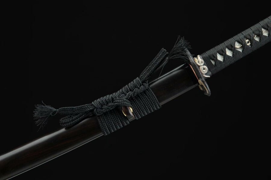 Katana Damascus Folded Hammer Pattern Steelblade Japanese Samurai Sword ...