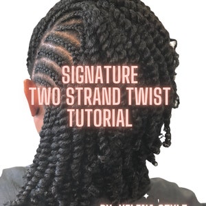 Learn the Viral Signature Two Strand Twist Style With This Tutorial - Etsy