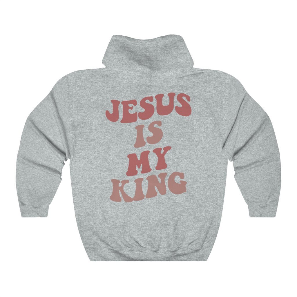 Jesus is My King Hoodie cute Hoodie Aesthetic Hoodies - Etsy