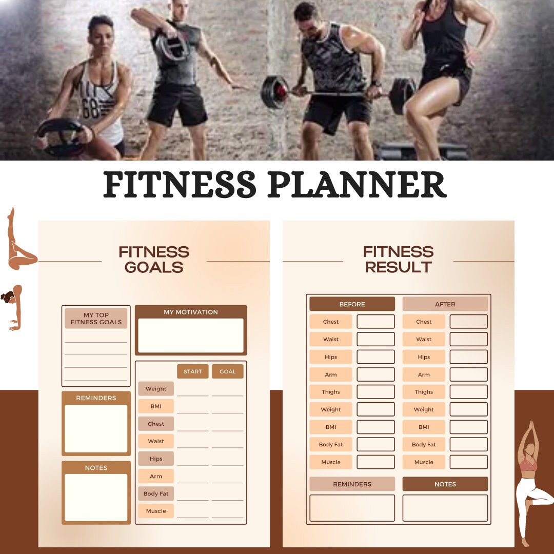 Fitness Planner Printable | Daily Fitness Planner | Weekly Fitness ...