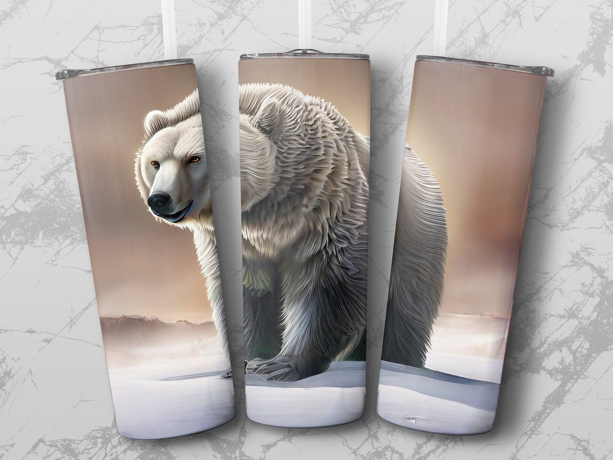 Sublimation Bear Png Tumbler Wrap 20 Oz Skinny Sublimation - Etsy