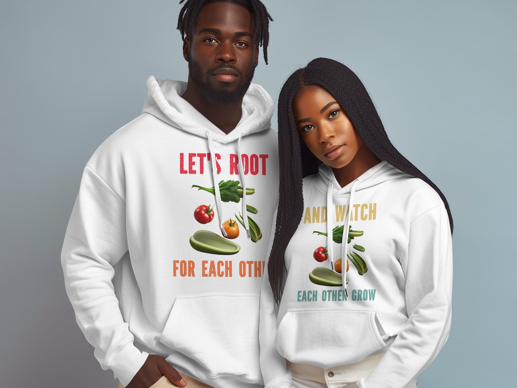 Romantic Vegetable Pun Printable Art, "let's Root for Each Other ...