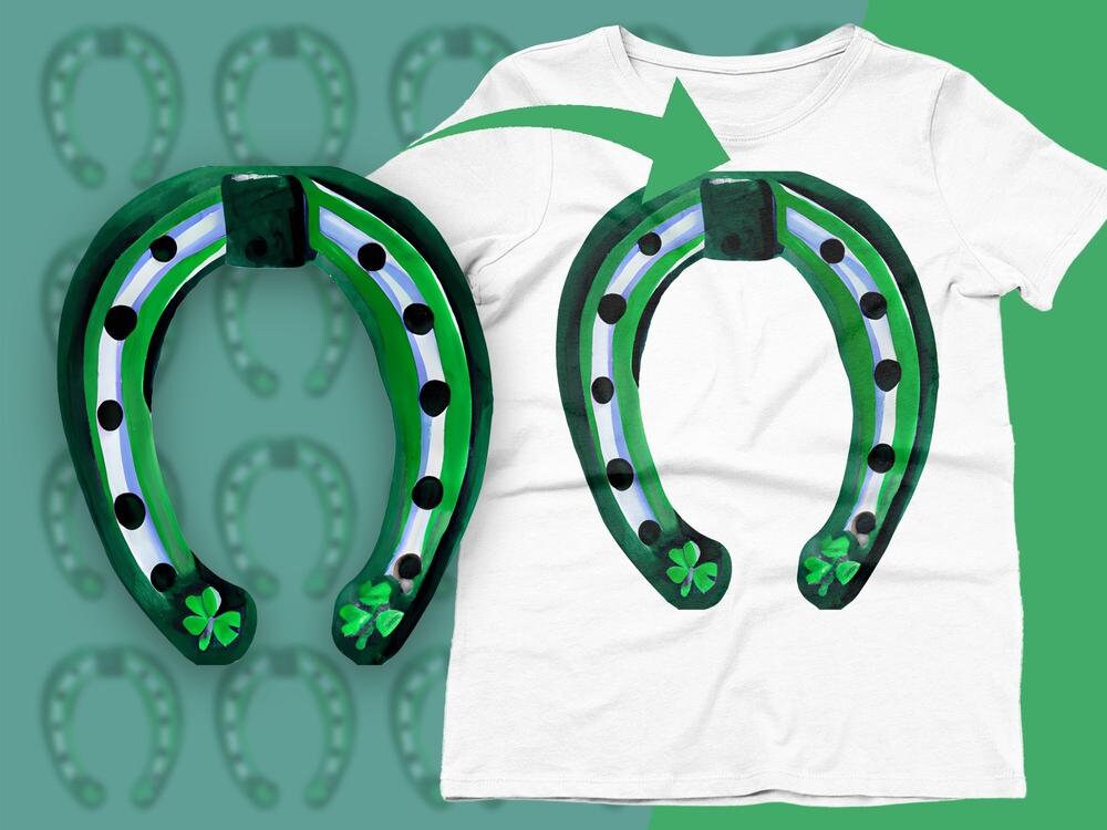 St Patrick's Day Horseshoe Png, Horseshoe Art, St Patrick's Design, St ...