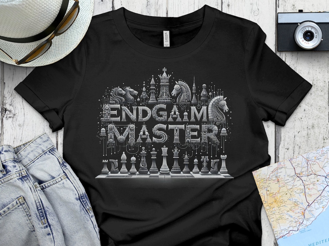 Chess Master T-shirt, Endgame Strategy Board Game Tee, Abstract Art ...