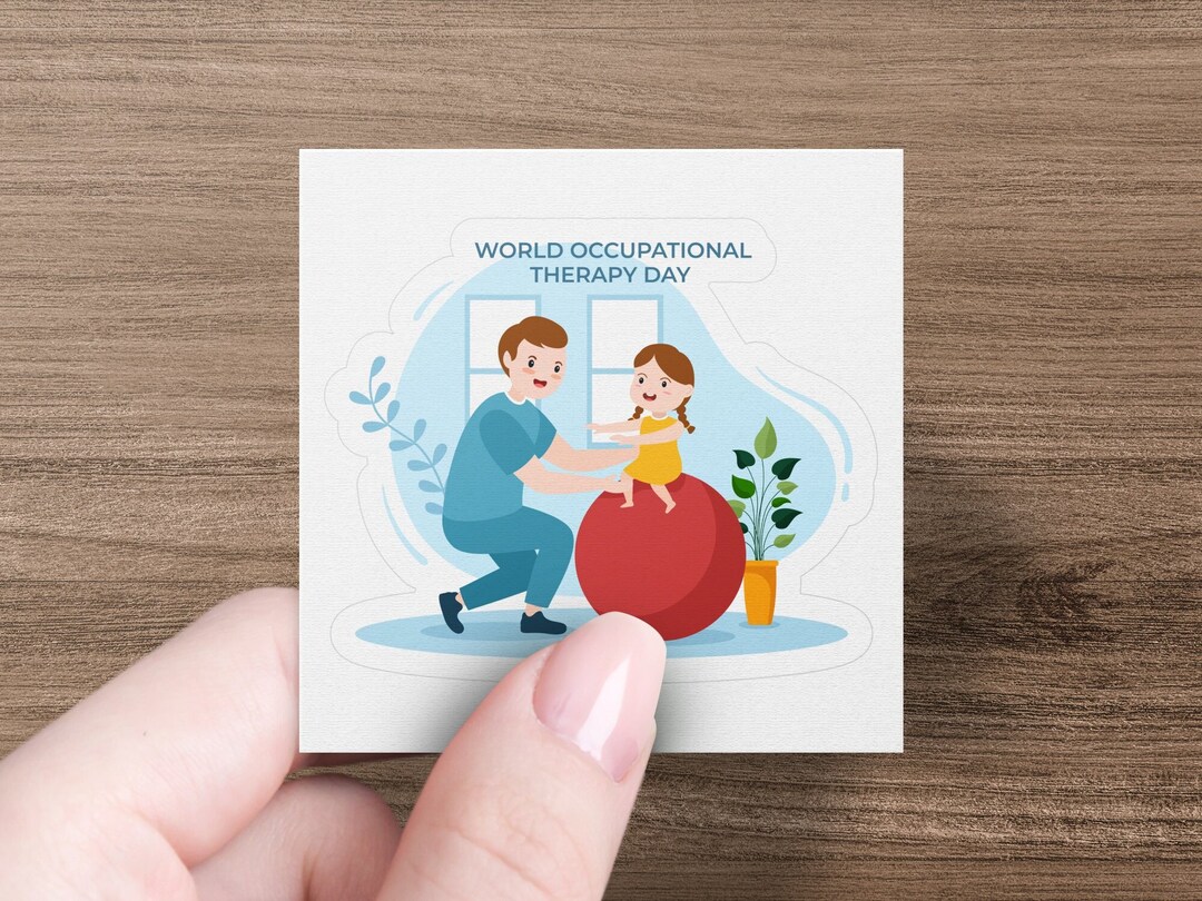 World Occupational Therapy Day Sticker, Cute Pediatric Occupational ...