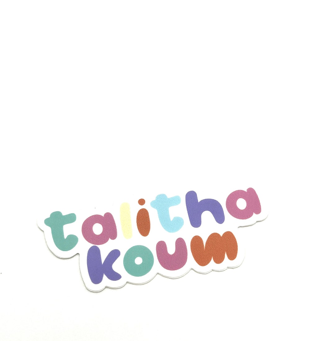 Talitha Koum Sticker | Waterproof Catholic Decal - Etsy