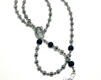 Silver Wire Rosary - Etsy