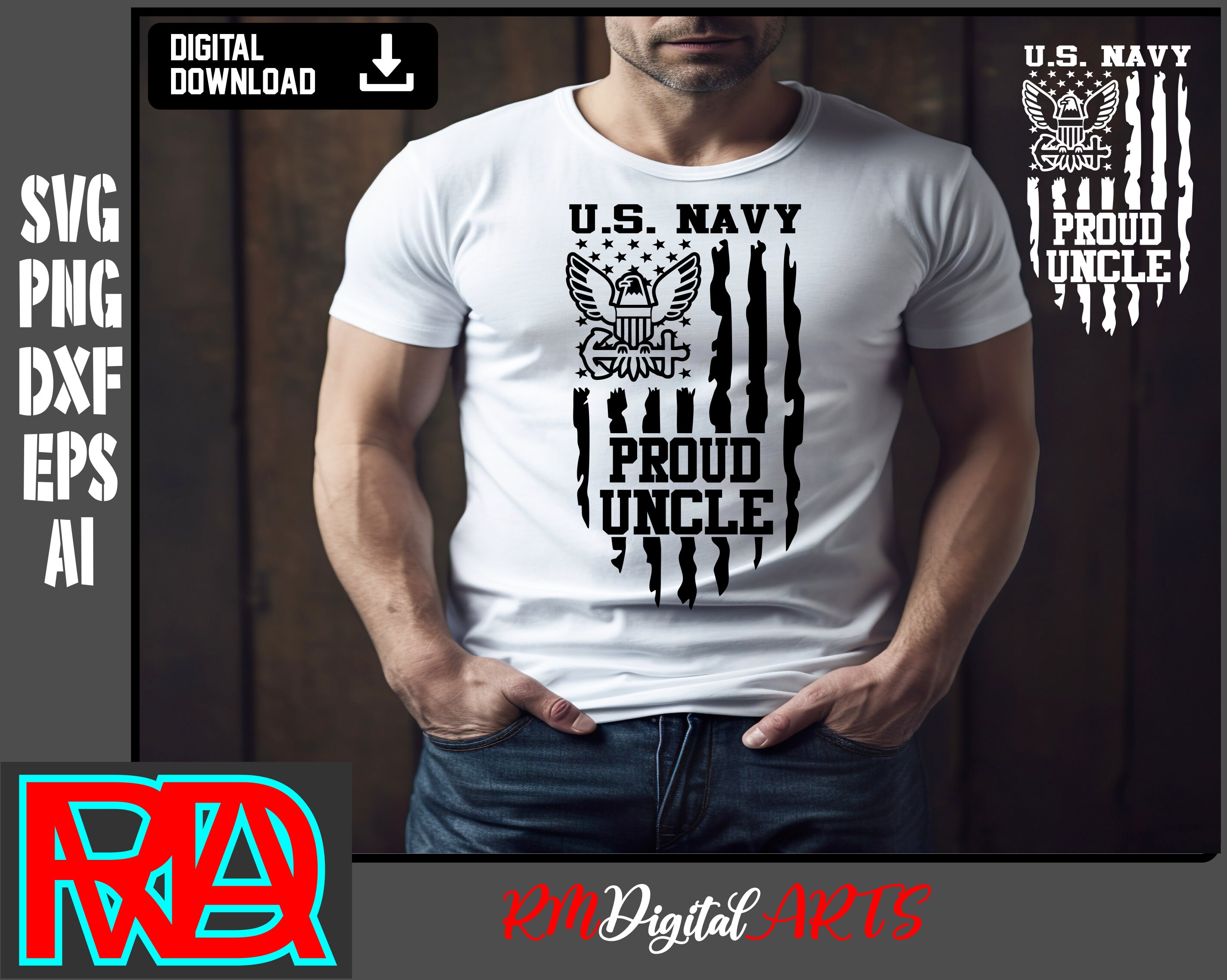 U.S. Navy Proud Uncle Svg, US Navy Svg, Patriotic US Flag Svg ...