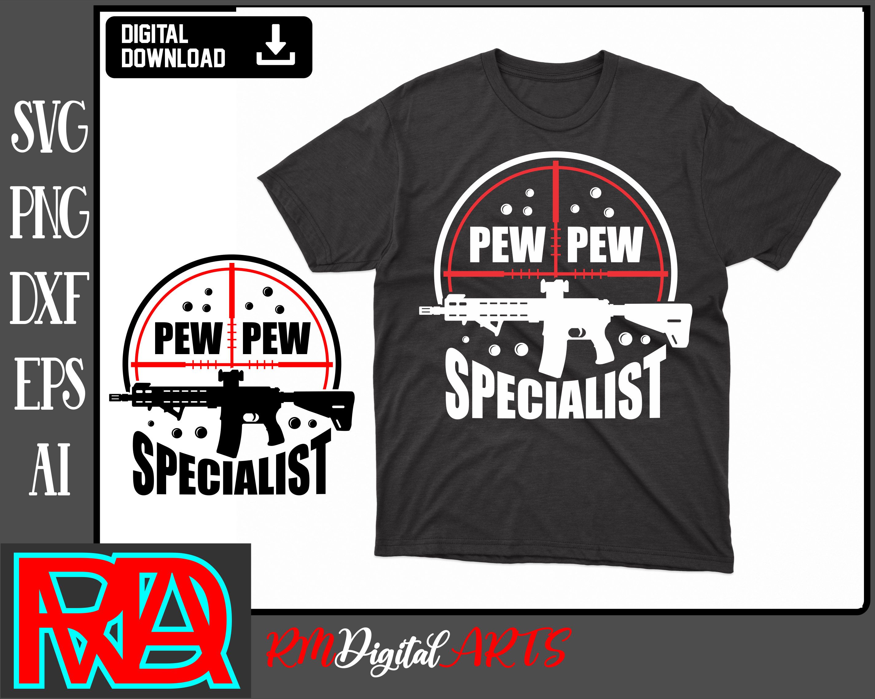 Pew Pew Specialist, Shooting Svg, Tactical Svg, Airsoft Svg Airsoft Cut ...