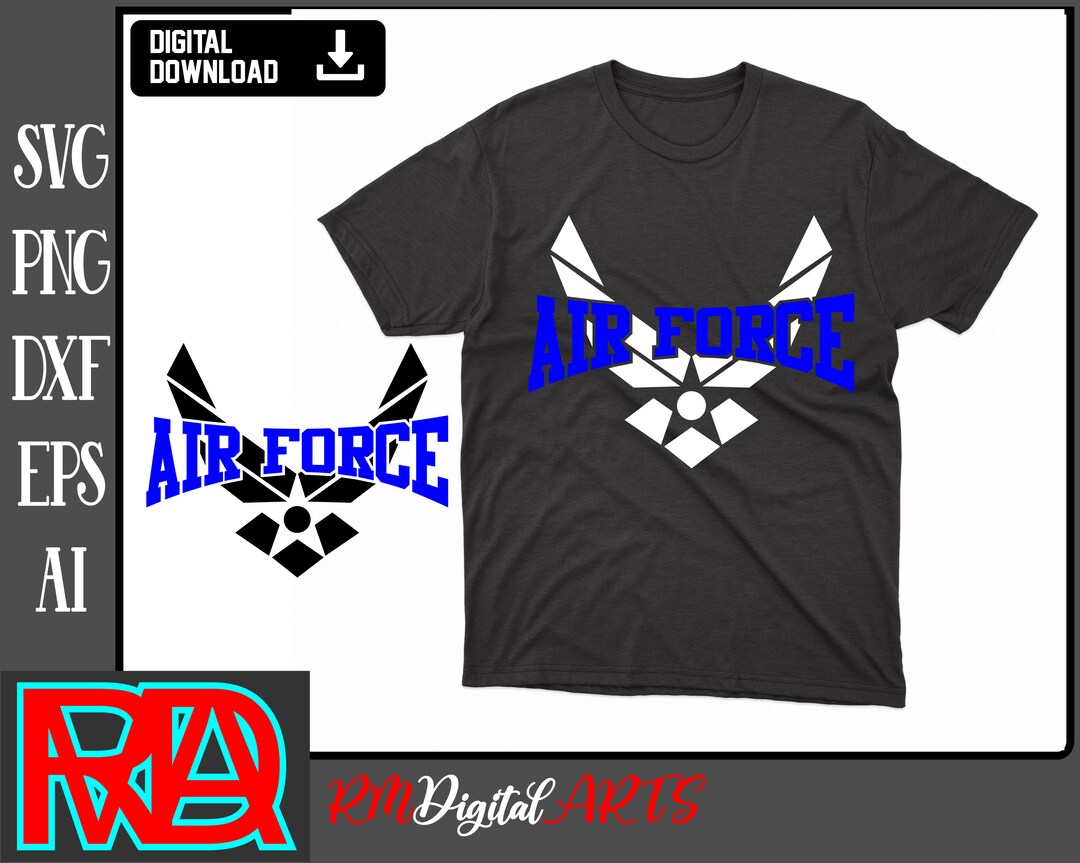 Cool Air Force Svg - Air Force Cut File, Vector, Png, Silhouette for ...