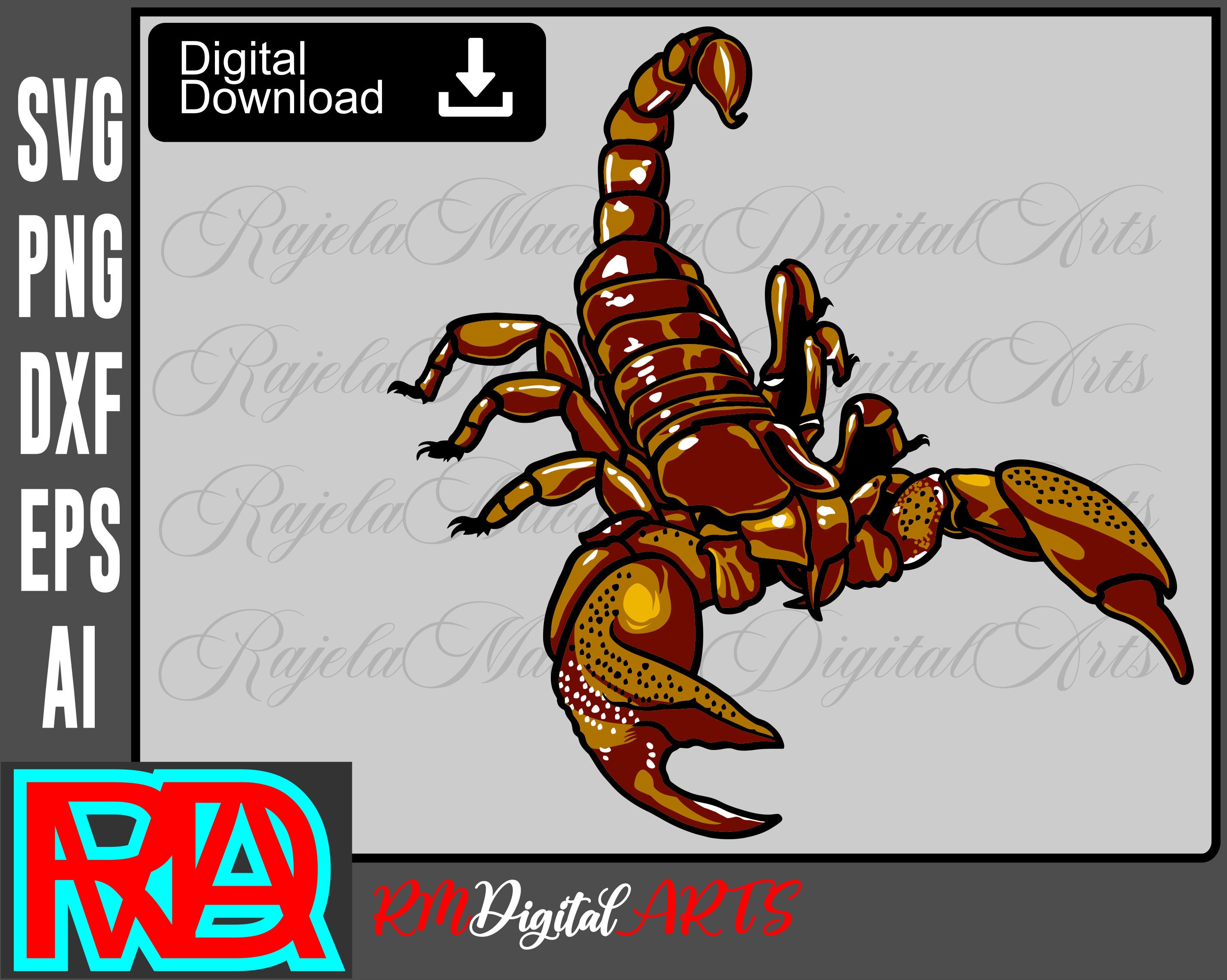 Scorpion Sublimation Svg, Scorpion Vector, Scorpion Svg, Scorpion ...
