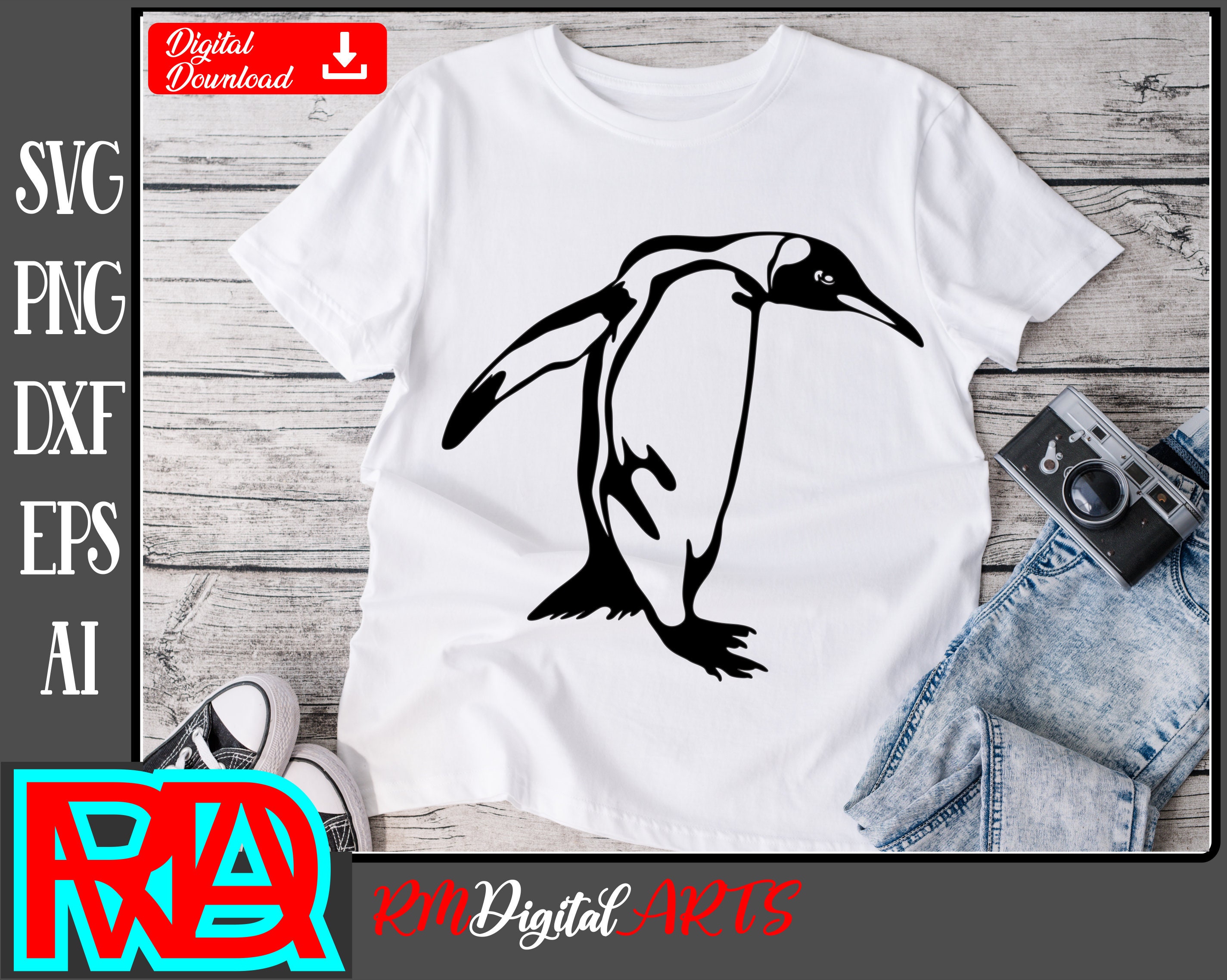 Penguin Bundle Svg, Penguin Svg, Penguin Clipart, Cute Penguin Svg Cut ...
