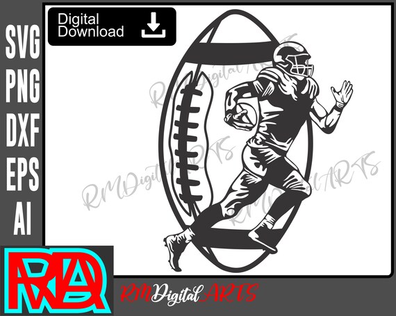 Football Clipart Football Svg Football Clipart Svg Digital - Etsy