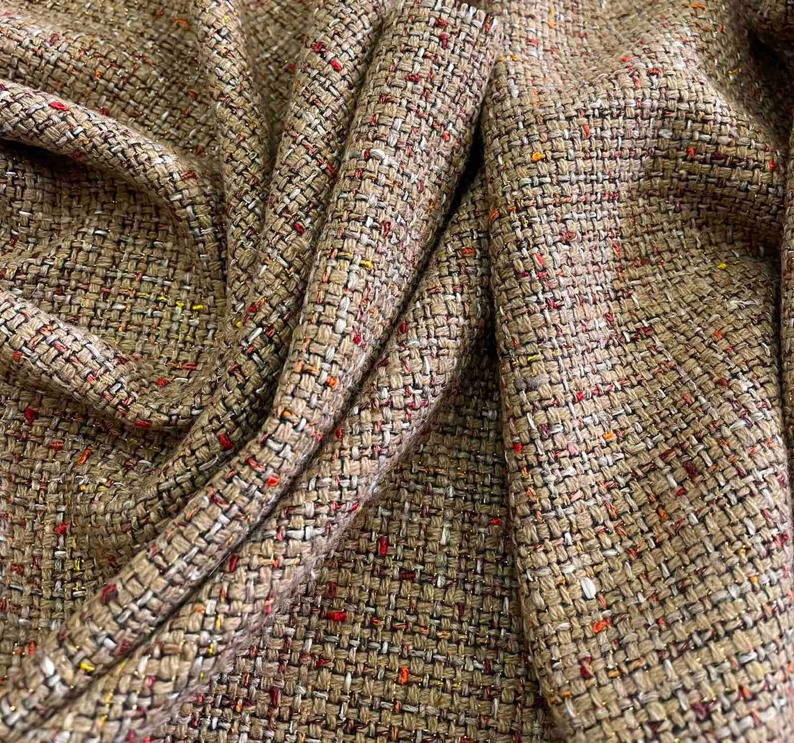 Tweed Boucle Fabric by the Meter - Etsy