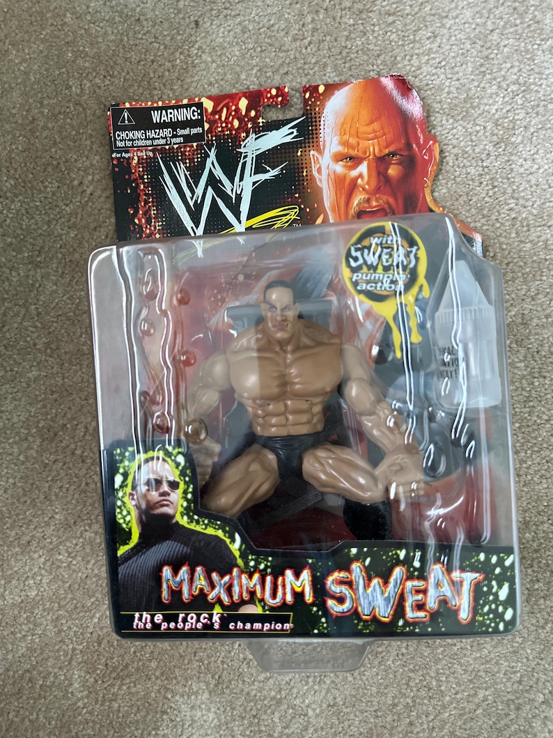 WWF WWE Maximum Sweat the ROCK Duane Johnson Fully Loaded 2 *free ...