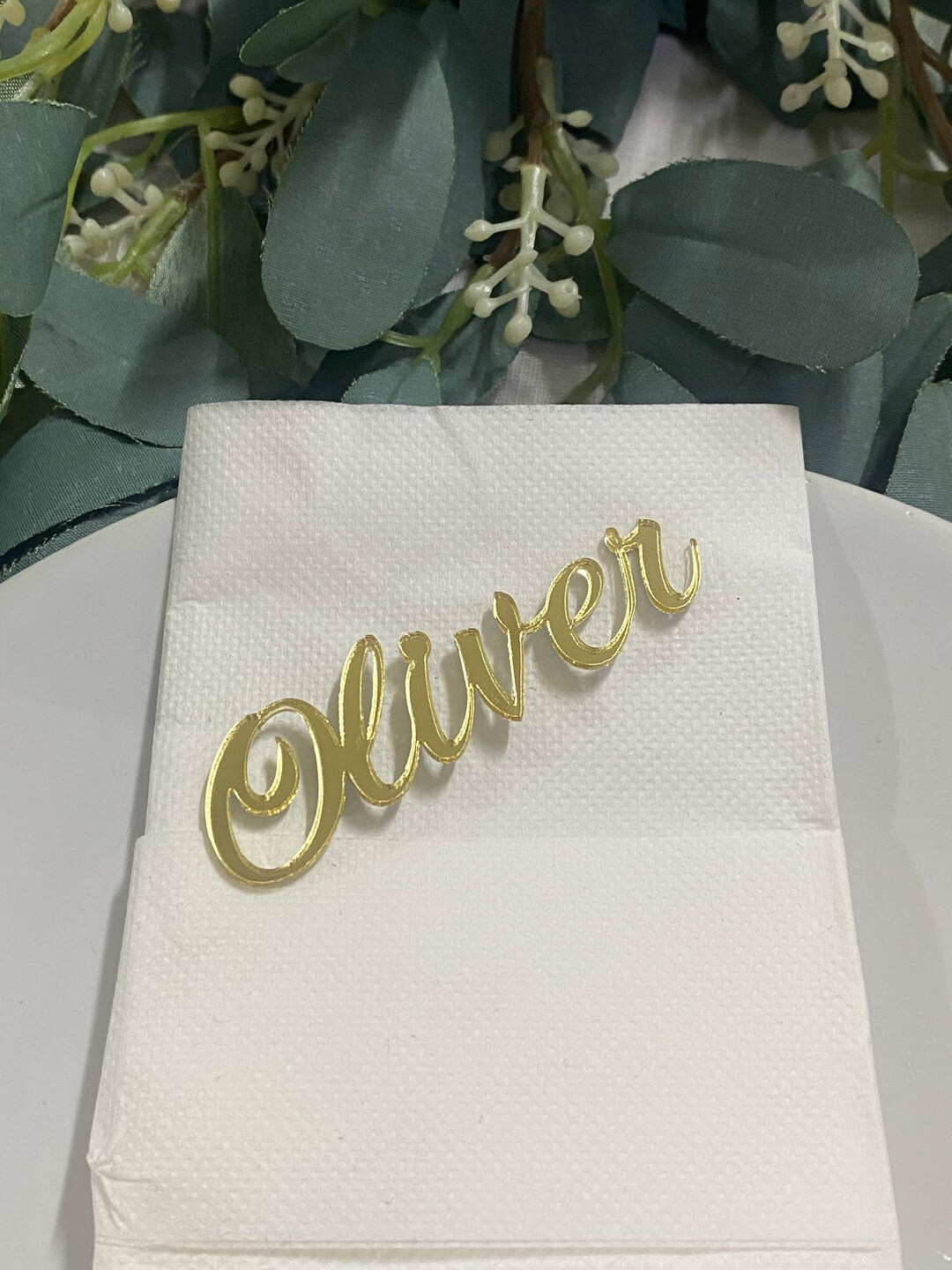 Personalised Acrylic Name Place Seating Wedding Place Cards - Etsy