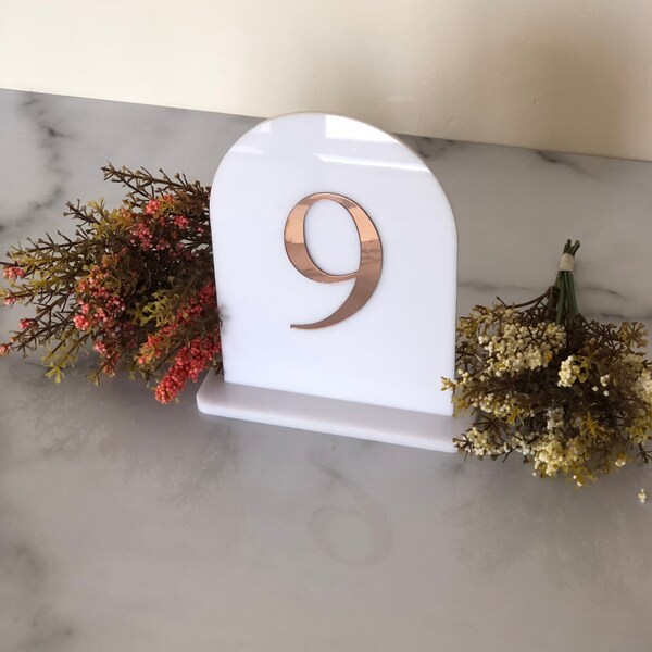 Acrylic Arch Table Number - Etsy