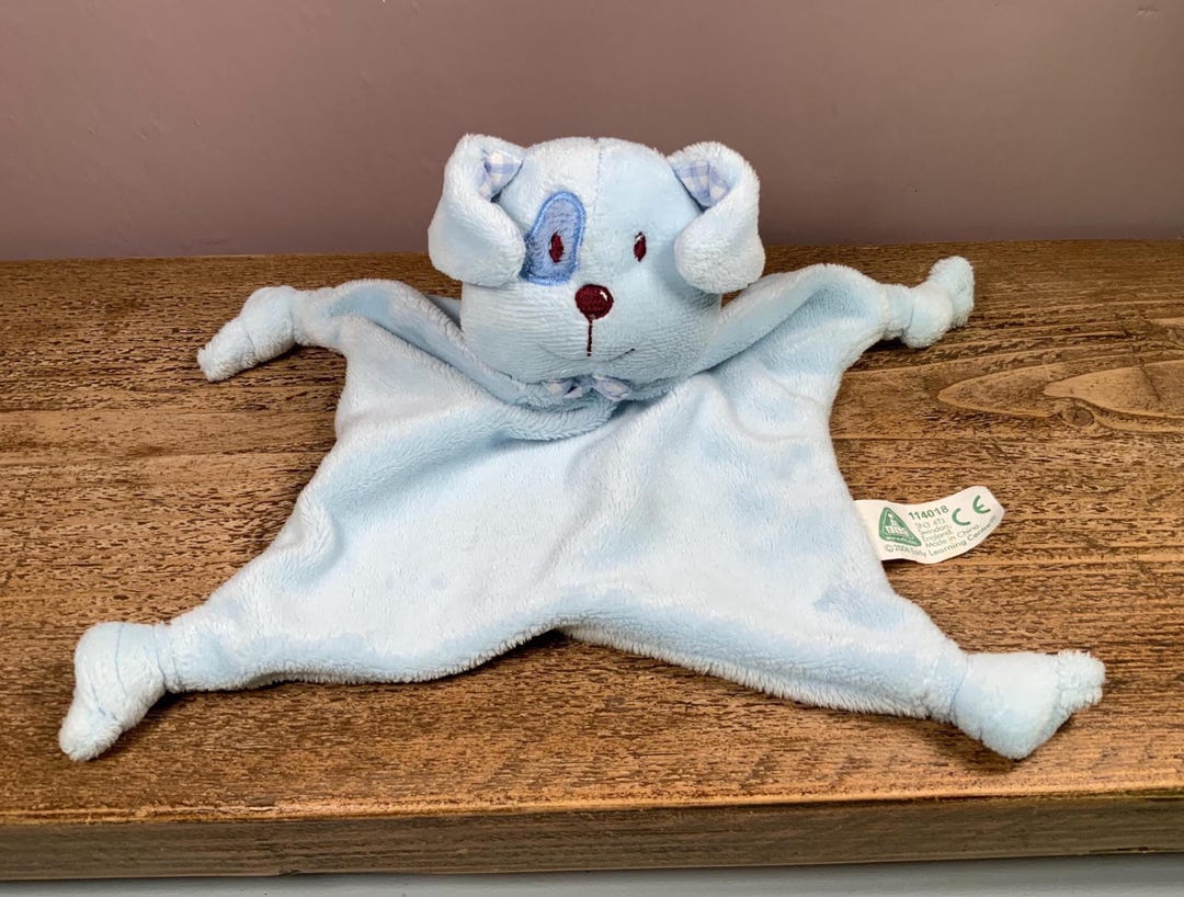 ELC Blue Puppy Comforter: Vintage Baby Plush Toy - Etsy