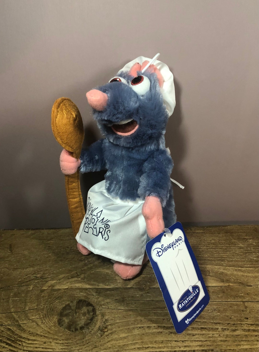 Ratatouille Remi Chef Disneyland Paris Plush 21cm W/tags Disney/pixar ...