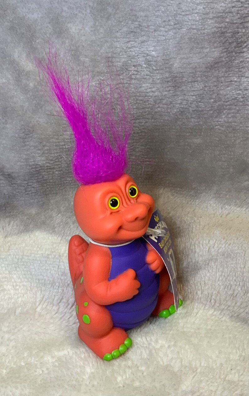 Russ Berrie Hatchlings Adorasaurus: 1994 Vintage Troll Dinosaur Toy - Etsy