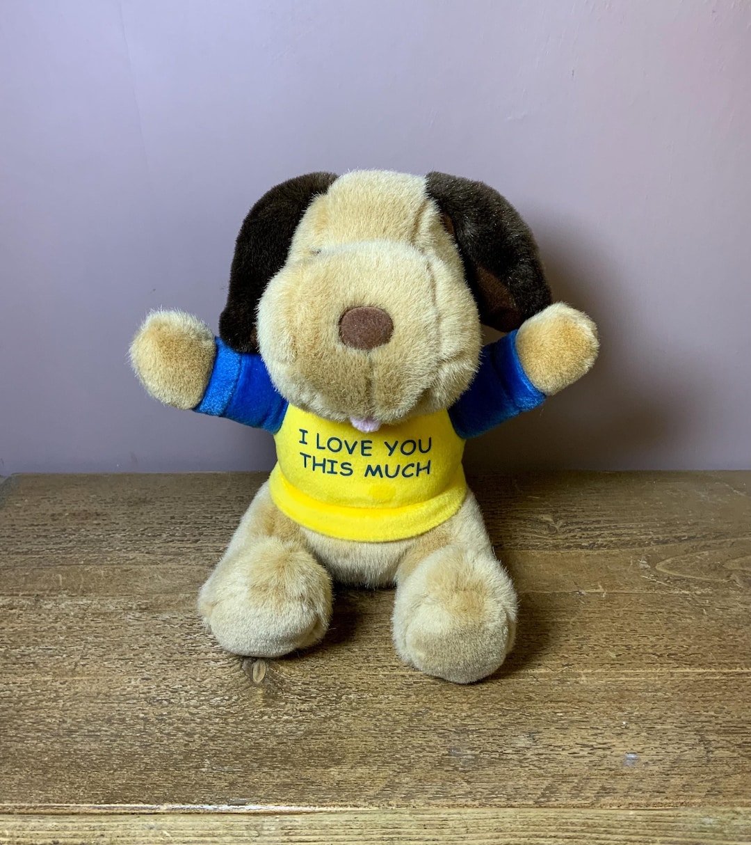 Vintage RUSS Berrie Plush Puppy: "i Love You This Much" Retro Toy - Etsy