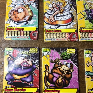 BEN 10 Sumo Slammers Collectible Cards X 10 Bandai 07 Action Sumo ...