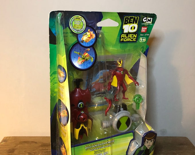 BEN 10 Alien Force Battle Launchers JETRAY Bandai CN ‘10 Sealed Action ...