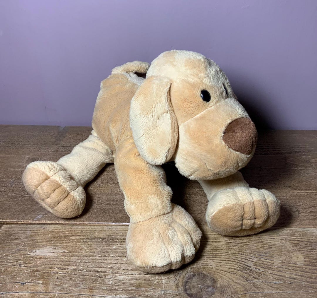 Retired Pedigree Pals Golden Brown Floppy Plush Dog: Weighted Beanie ...