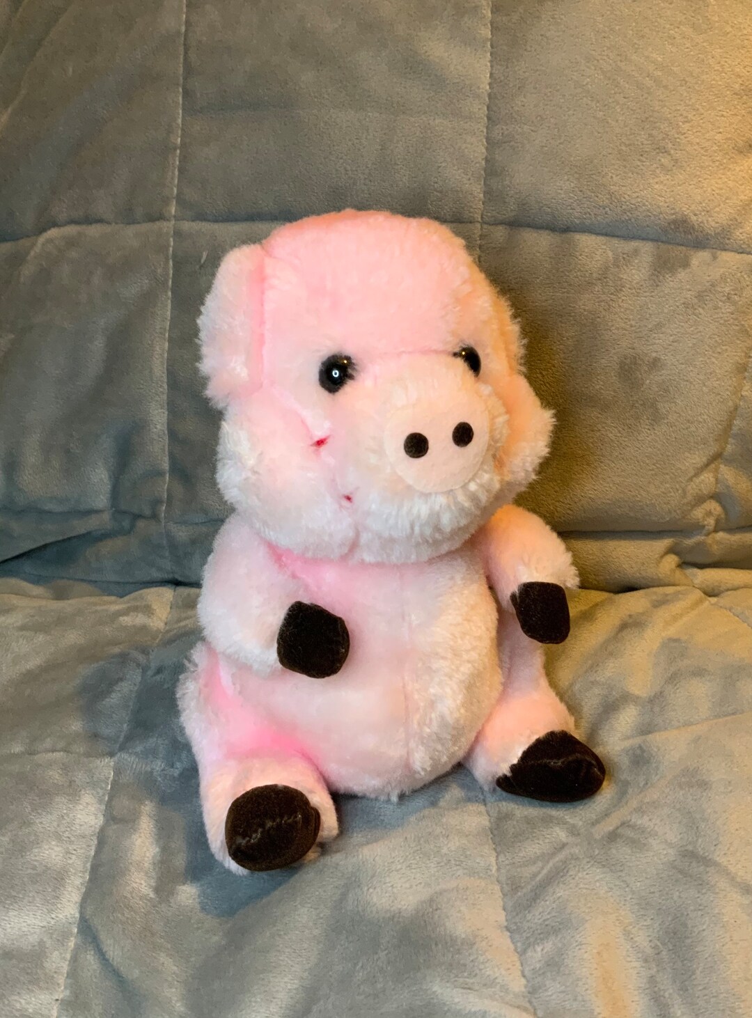 Russ Berrie 1980s Pink Piggy Pig Plush Stuffed Animal Plush Plushie ...