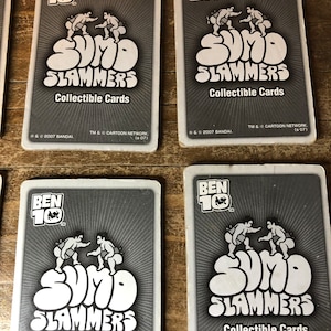 BEN 10 Sumo Slammers Collectible Cards X 10 Bandai 07 Action Sumo ...