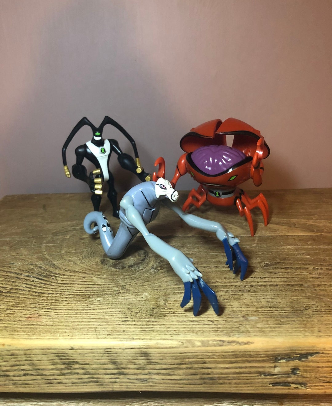 BEN 10 Action Figure Bundle Feedback/ghost Freak & Brain Storm/ Bandai ...