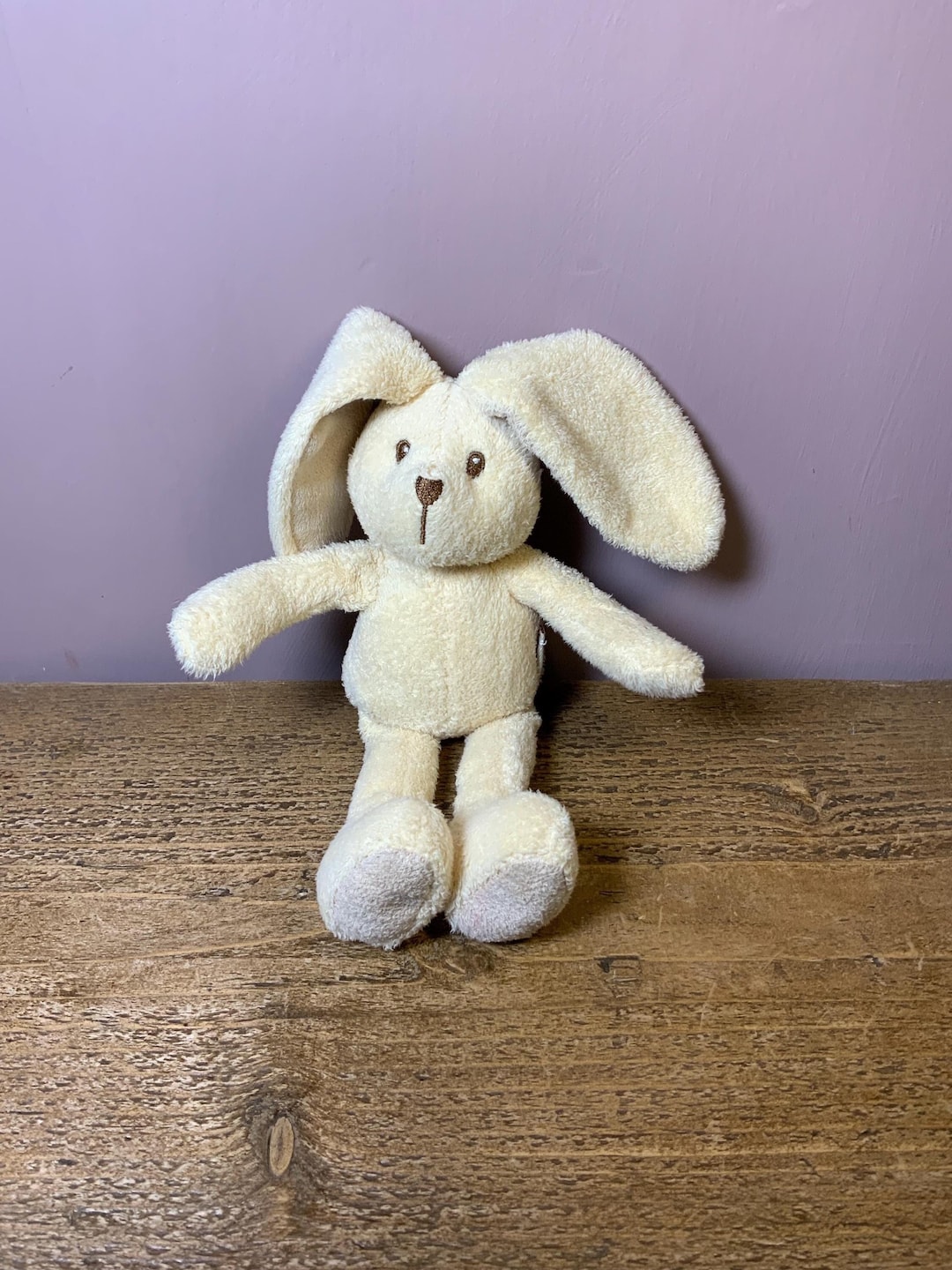 MOTHERCARE Vintage My Bunny Small Mini Floppy Beige Soft Comforter ...