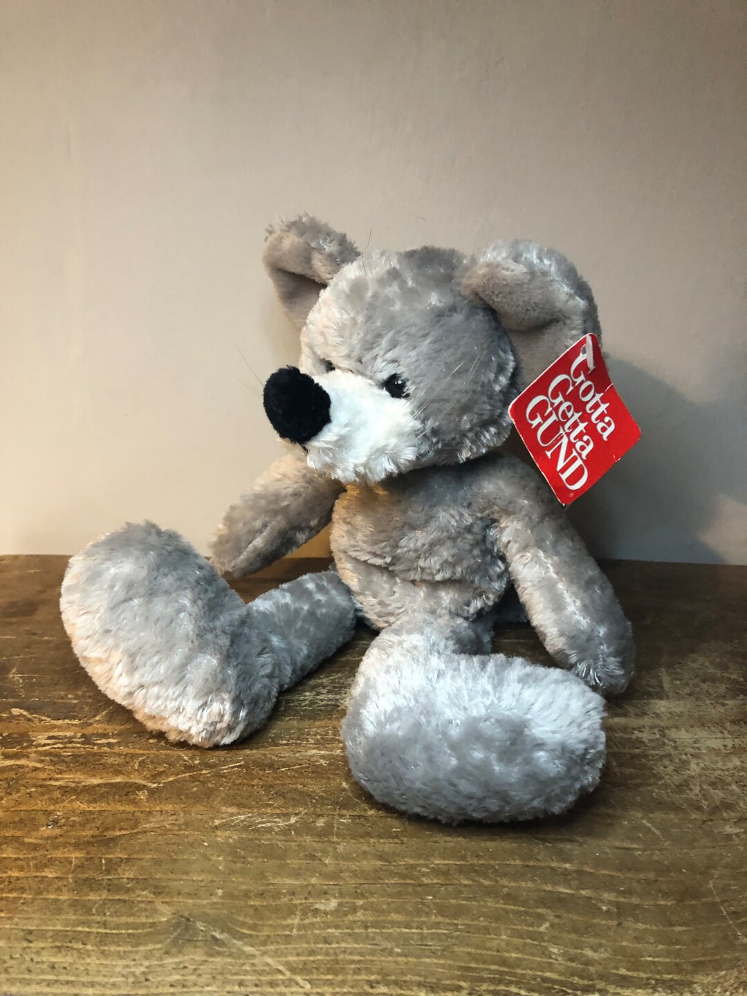 GUND Brie Grey/gray Mouse/rat Plush/plushie 10” #1223 W/tags Beanie ...